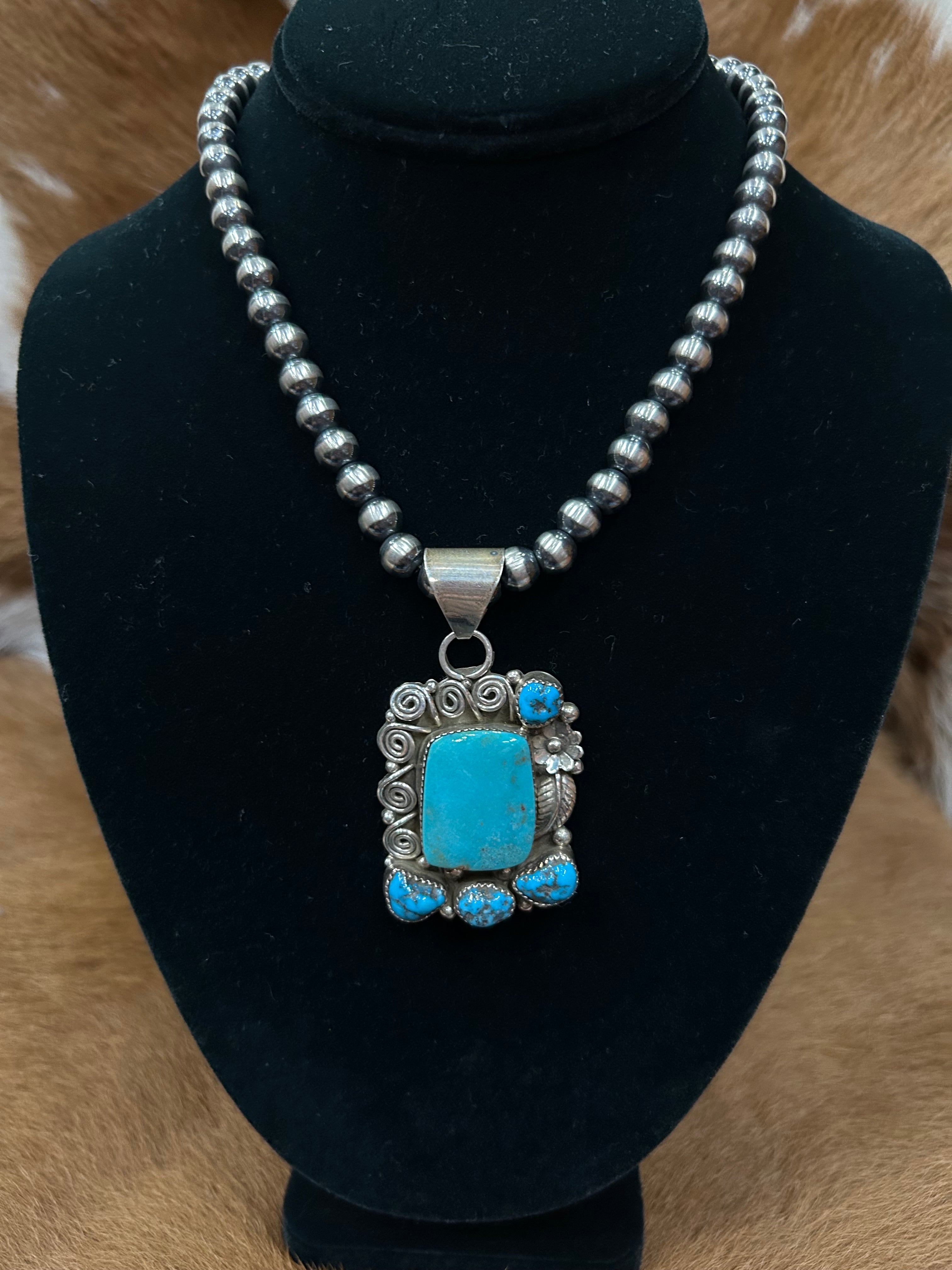Funky Turquoise Pendant – Texas Rose Boutique
